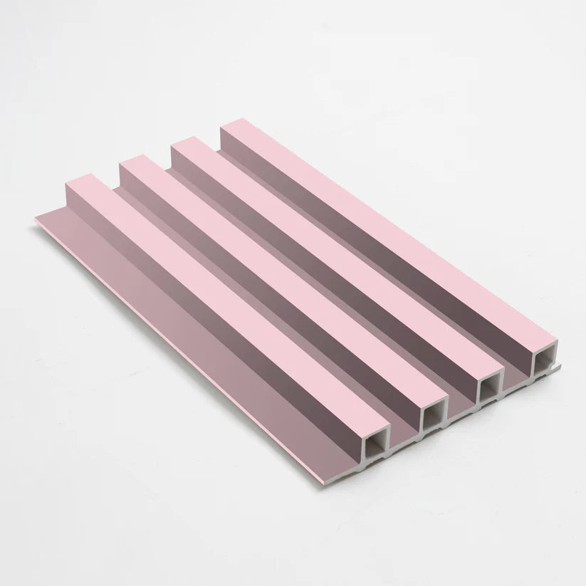 14-Pack Pink WPC Fluted 3D Wall Panels | 68 sq. ft./Box – ACCEL INC