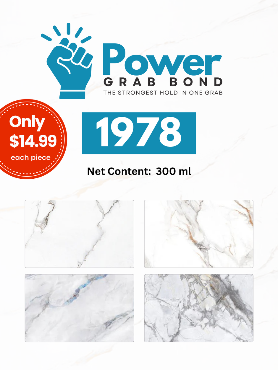 Power Grab Bond Adhesive for PVC Marble & Wall Panels – ACCEL INC
