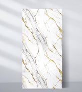 Calacatta White Marble PVC Wall Panel 4x8 ft | Waterproof Marble Panels ...